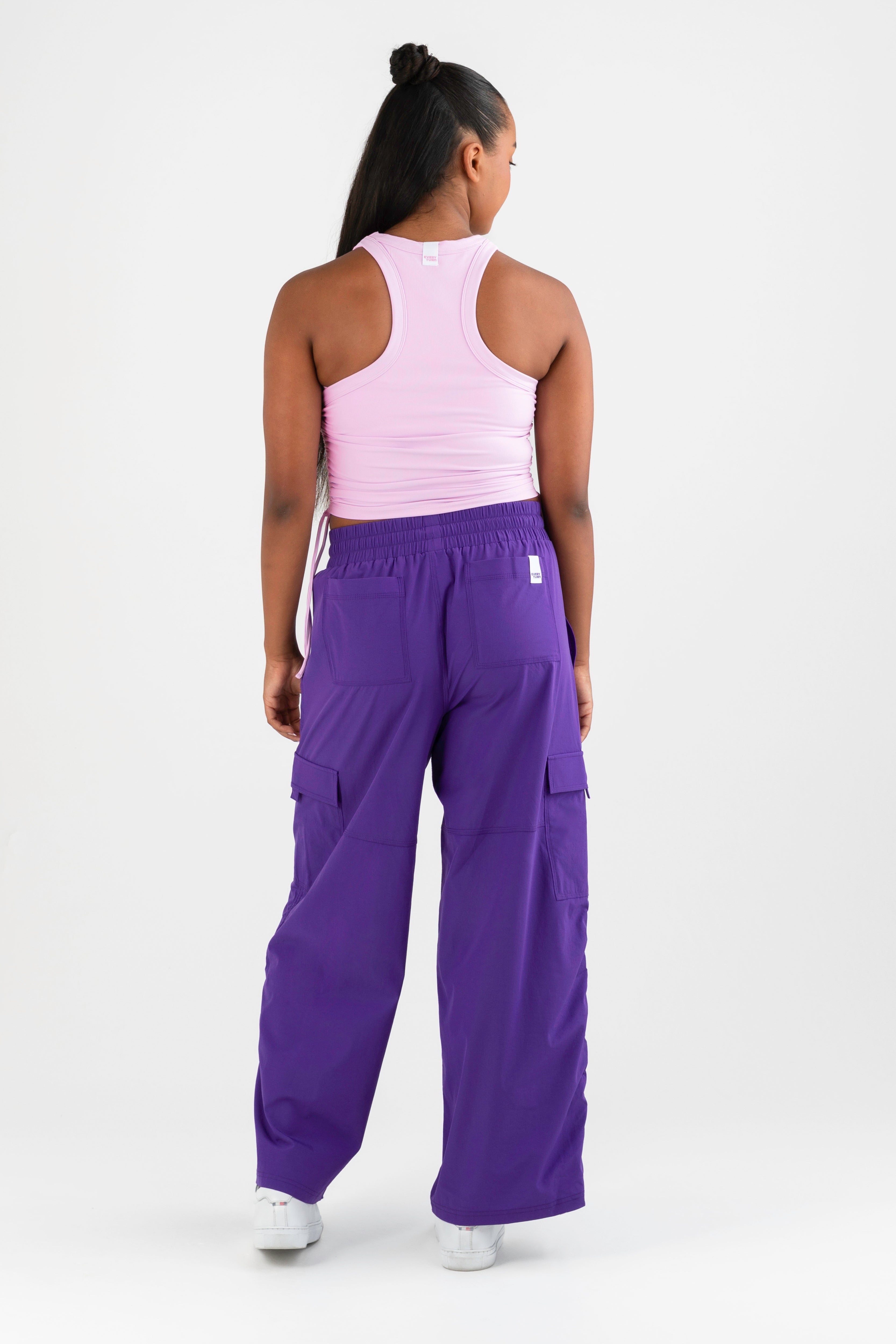 Identity Wide Leg Pant - Power Purple | Every Turn