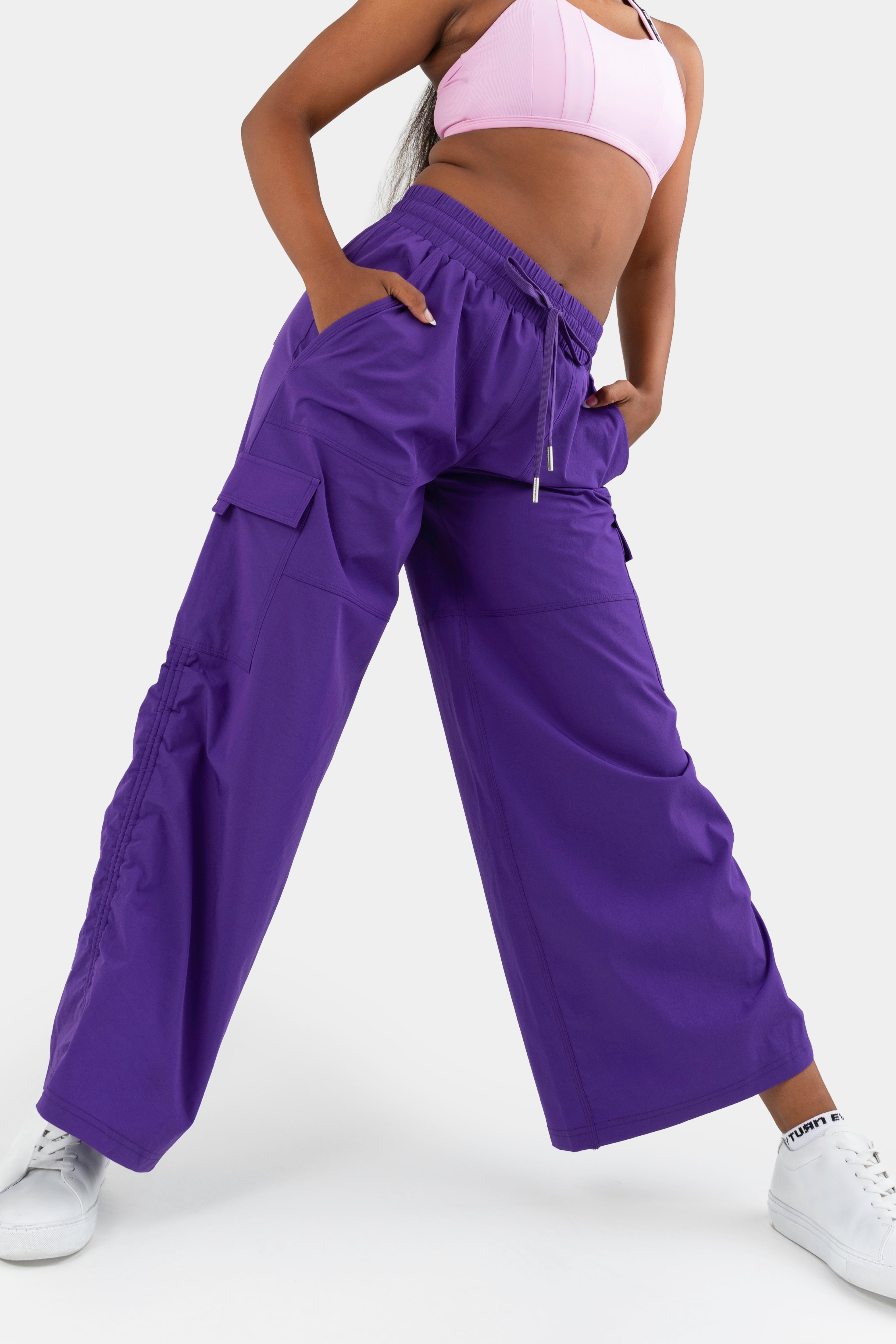 Identity Wide Leg Pant - Power Purple | Every Turn