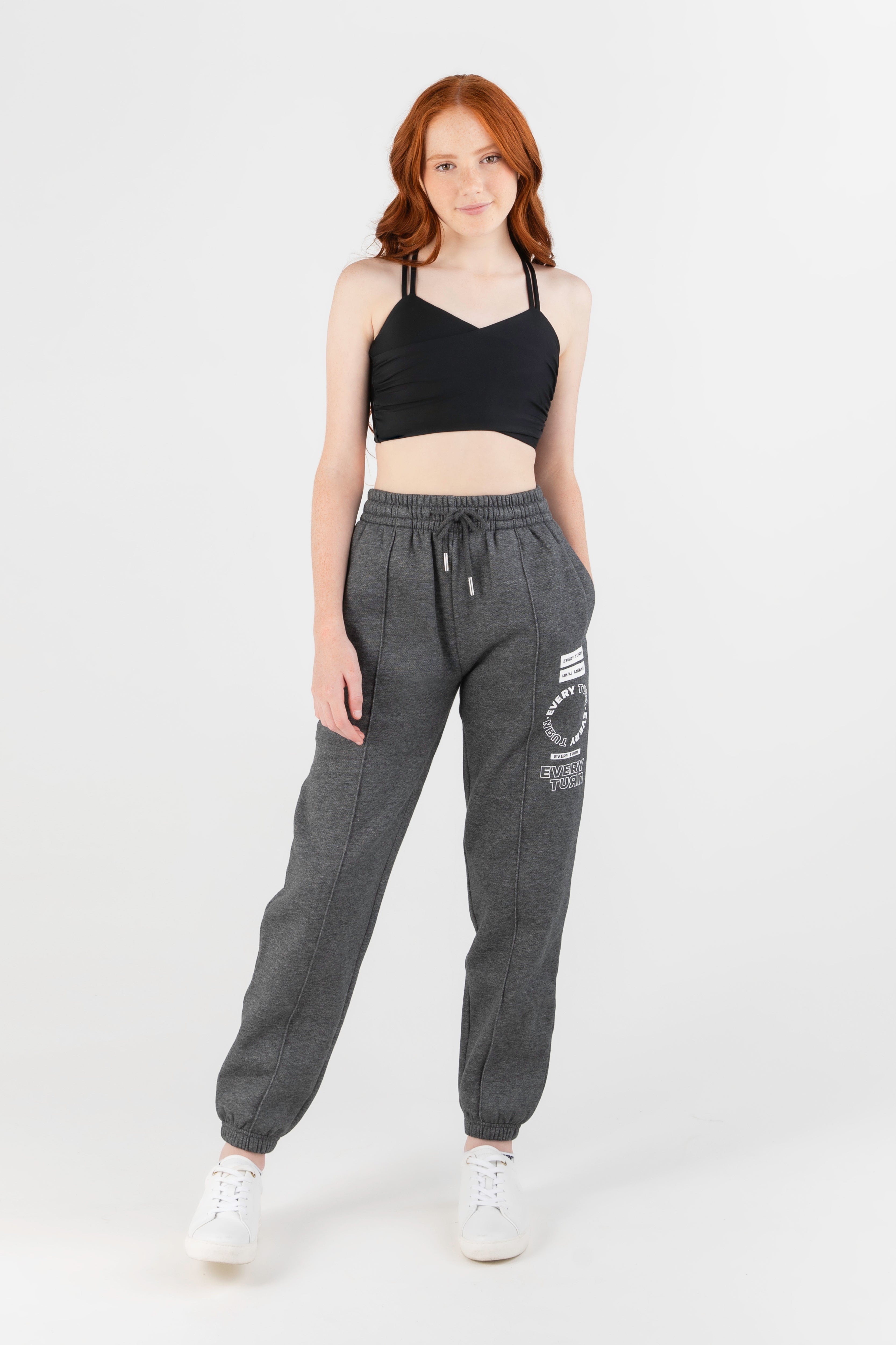 Oh-Gee Relaxed Trackie - Dark Grey Marl | Every Turn