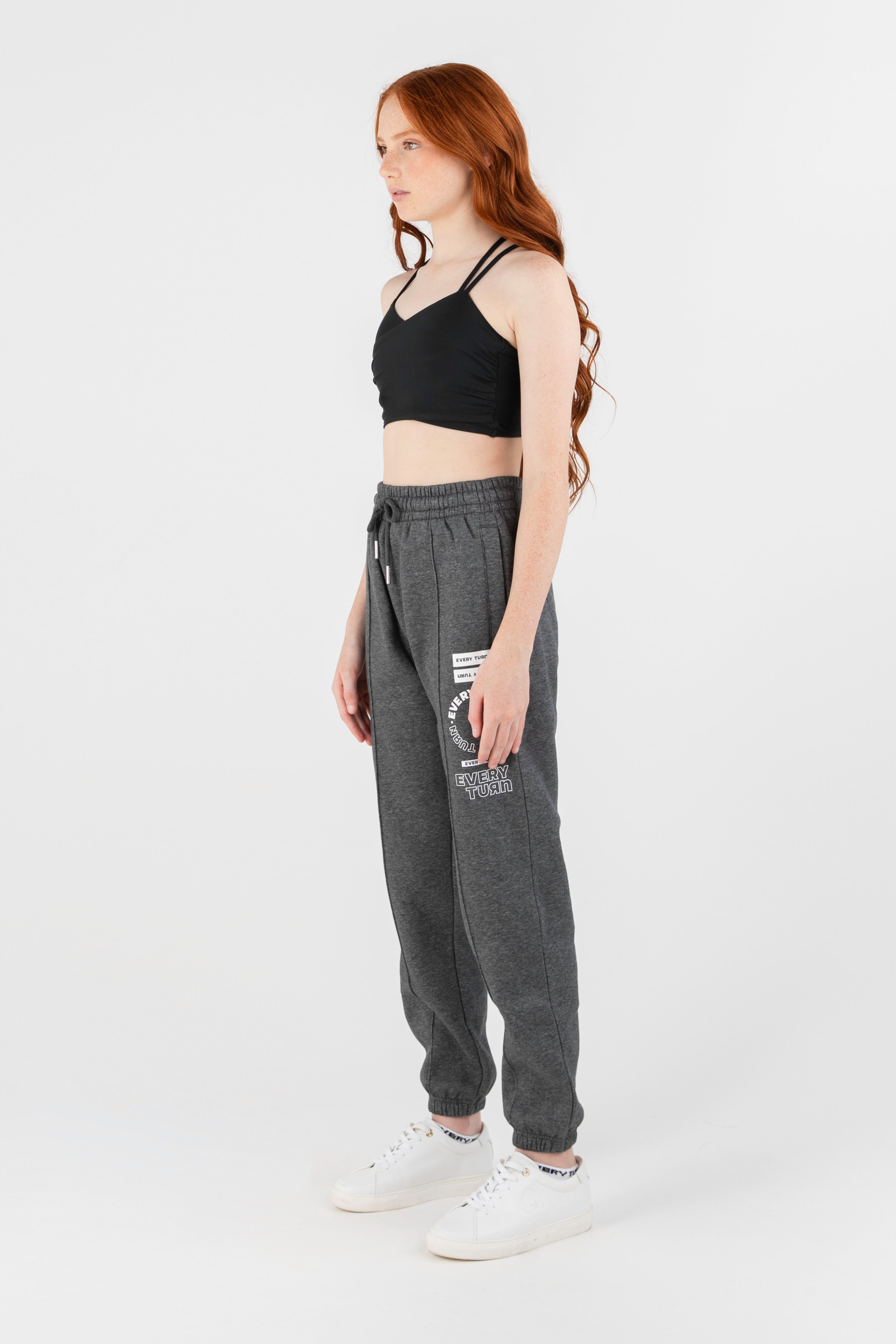 Oh-Gee Relaxed Trackie - Dark Grey Marl | Every Turn